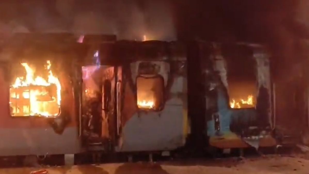 One killed after 2 train coaches catch fire in Andhra Pradesh's ...