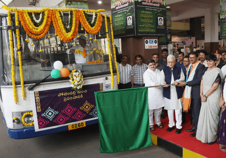 Telangana RTC launches ‘GI on Wheels’ buses to promote local arts ...