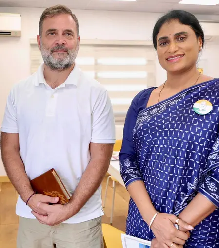 Sharmila Meets Rahul Gandhi Amid Rajya Sabha Nomination